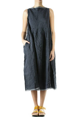 DANIELA GREGIS - Micro Check Linen Dress :: Ivo Milan