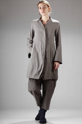 YUKAI - Overcoat In Light Cotton, Nylon And Elastan Canvas :: Ivo Milan