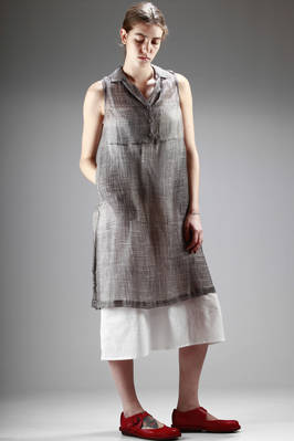 RAGA DESIGN - Calf-Length Dress In Silk And Cotton Canvas With A Tye ...