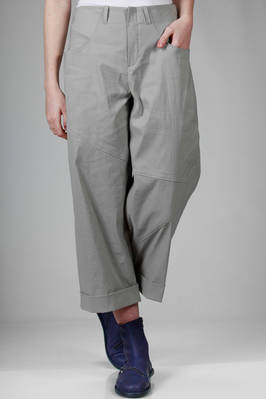 YUKAI - Trousers In Light Cotton Stretch Cloth, Linen, Polyamide And ...