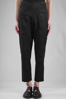 YUKAI - Straight Trousers In Light Cotton Cloth With Tone On Tone ...